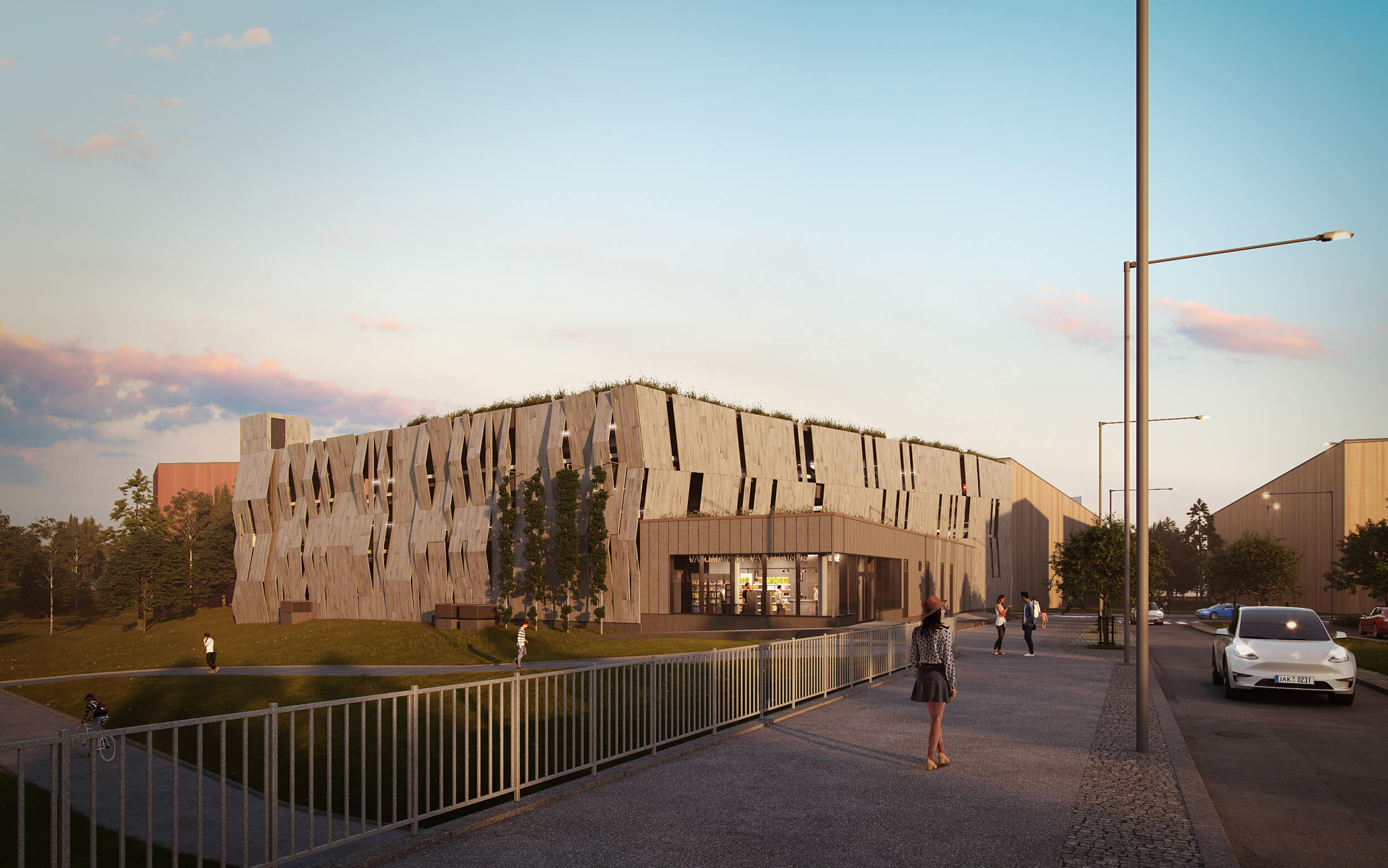 Kuninkaantammeen nousee Suomen ensimmäinen puujulkisivuinen parkkitalo ...